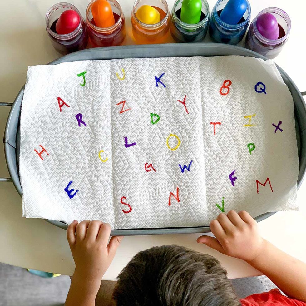 Alphabet Painting Activity for 2-3-year Olds - 7 Days of Play