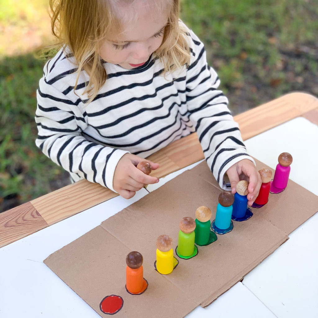 Peg People Color Matching Game - 7 Days of Play
