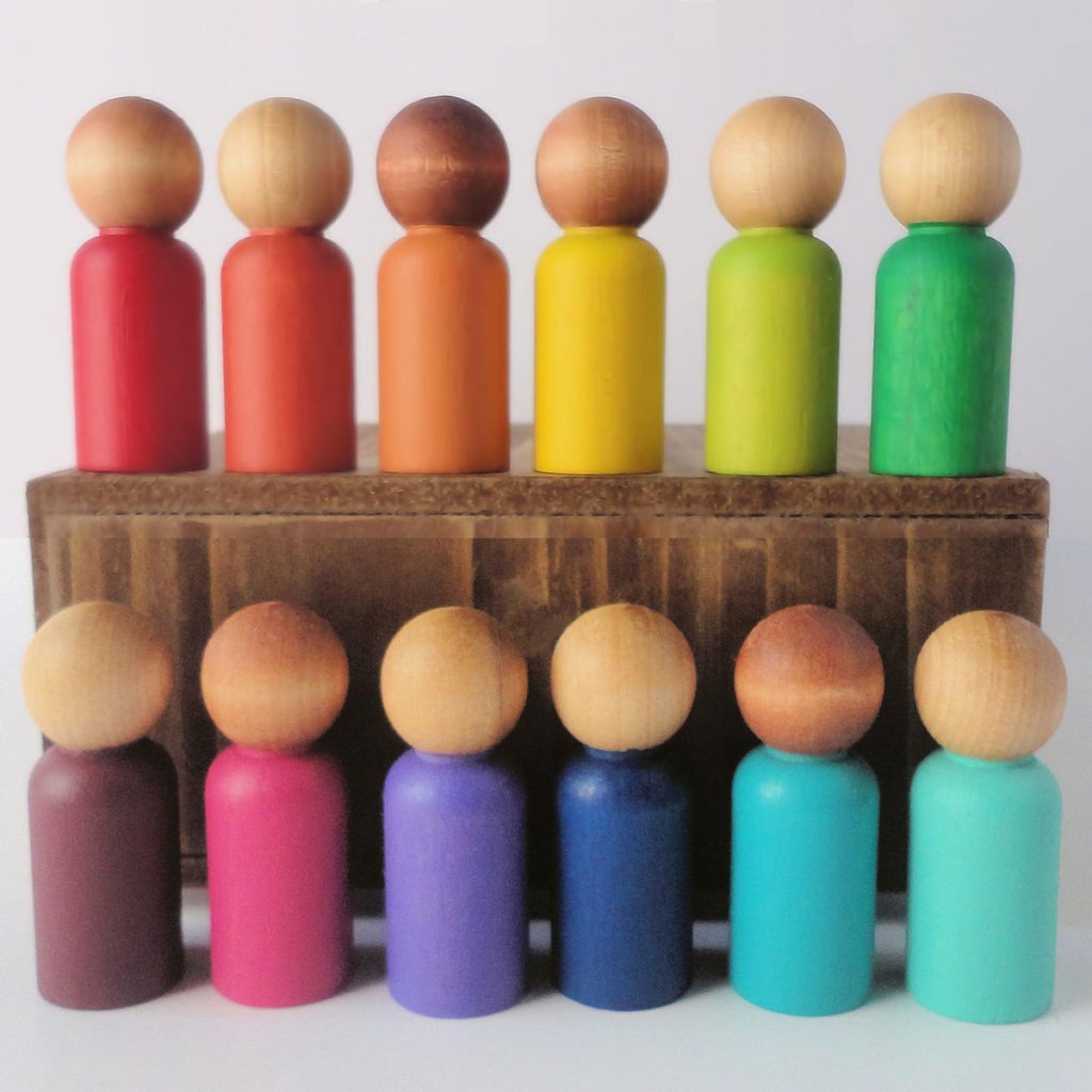 Peg People Color Matching Game - 7 Days of Play