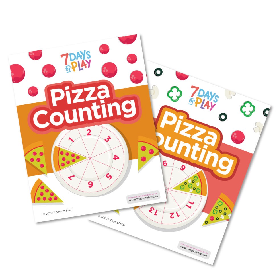 Number Recognition Game for the Pizza Lover - 7 Days of Play