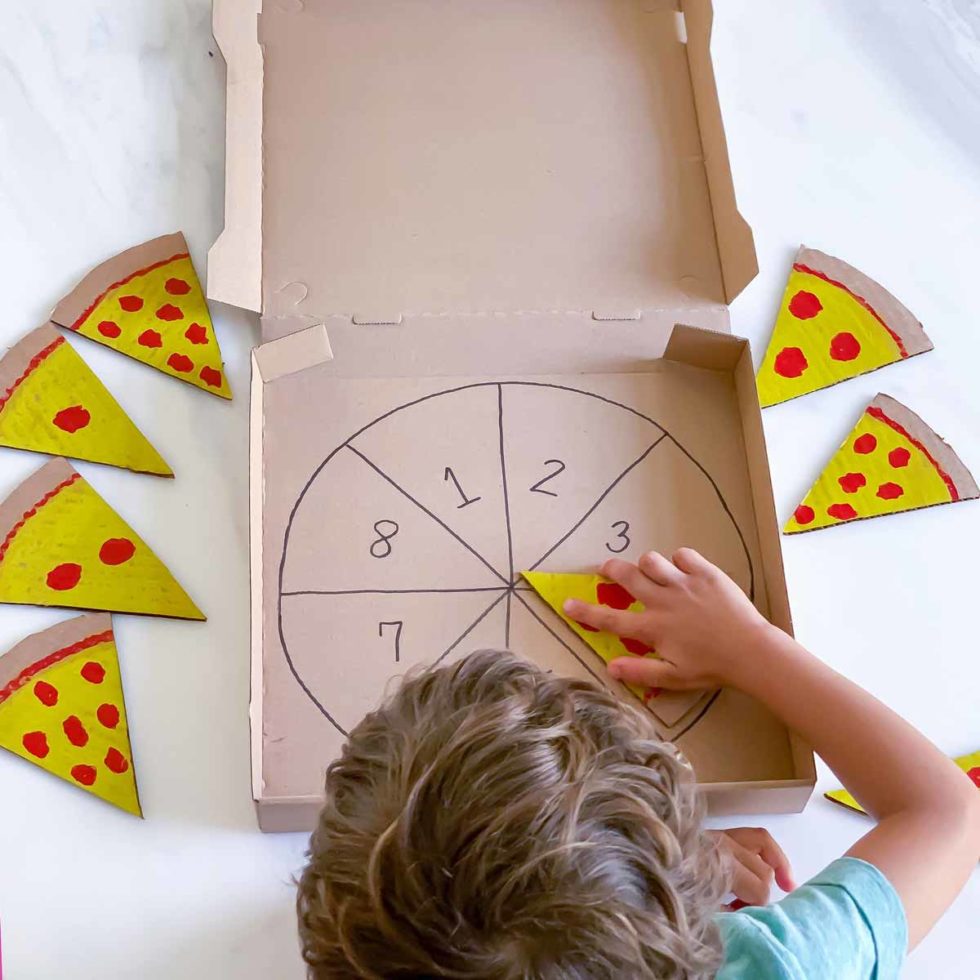 Number Recognition Game for the Pizza Lover - 7 Days of Play