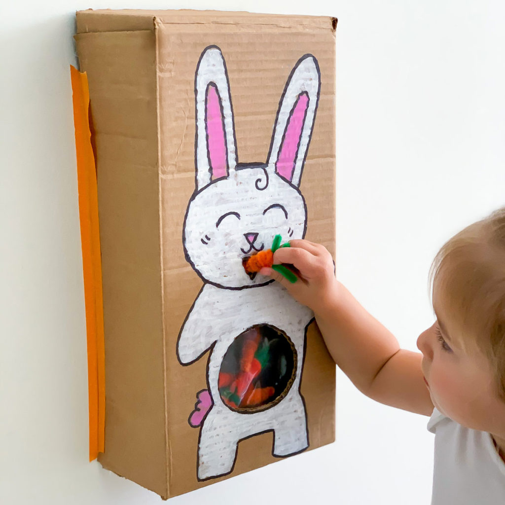 Toddler Activity - Feed The Bunny - 7 Days of Play