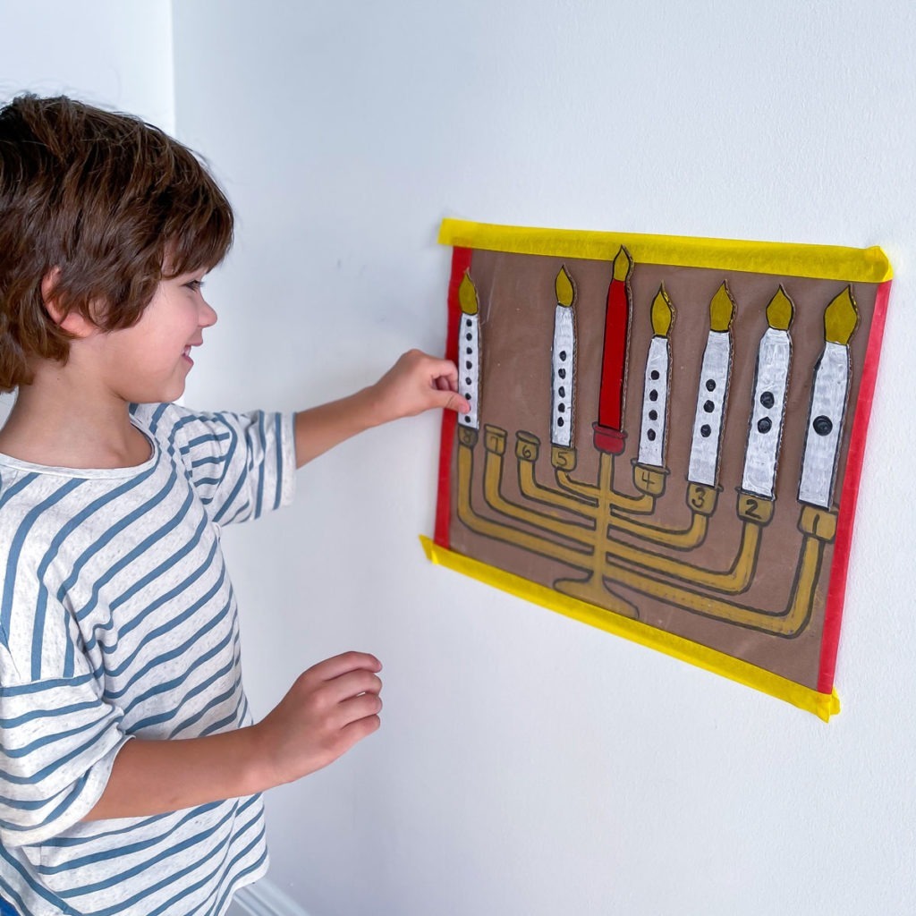 Match The Candles: Hanukkah Activity For Kids - 7 Days of Play
