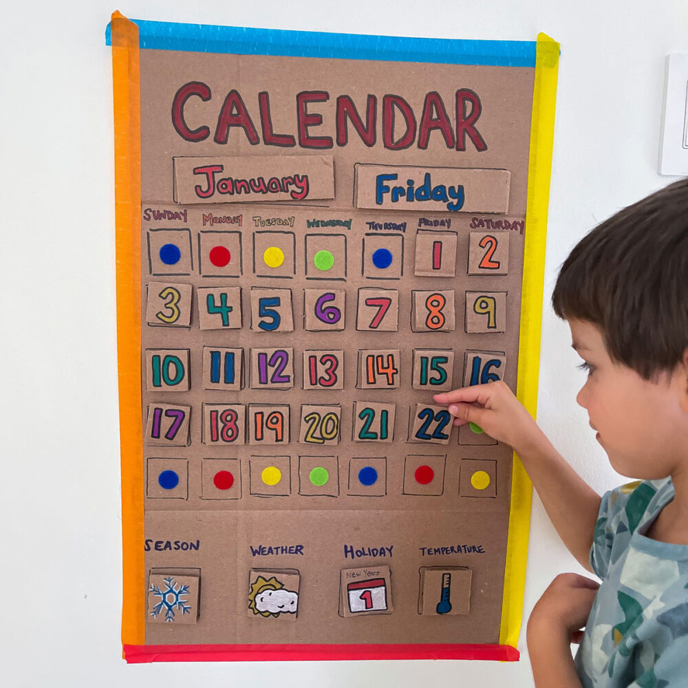 Months Of The Year Activity DIY Calendar 7 Days Of Play