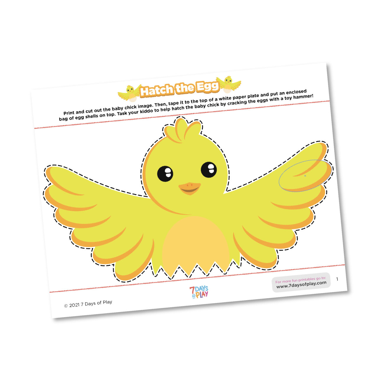 Get the Free Printable Baby Chick!
