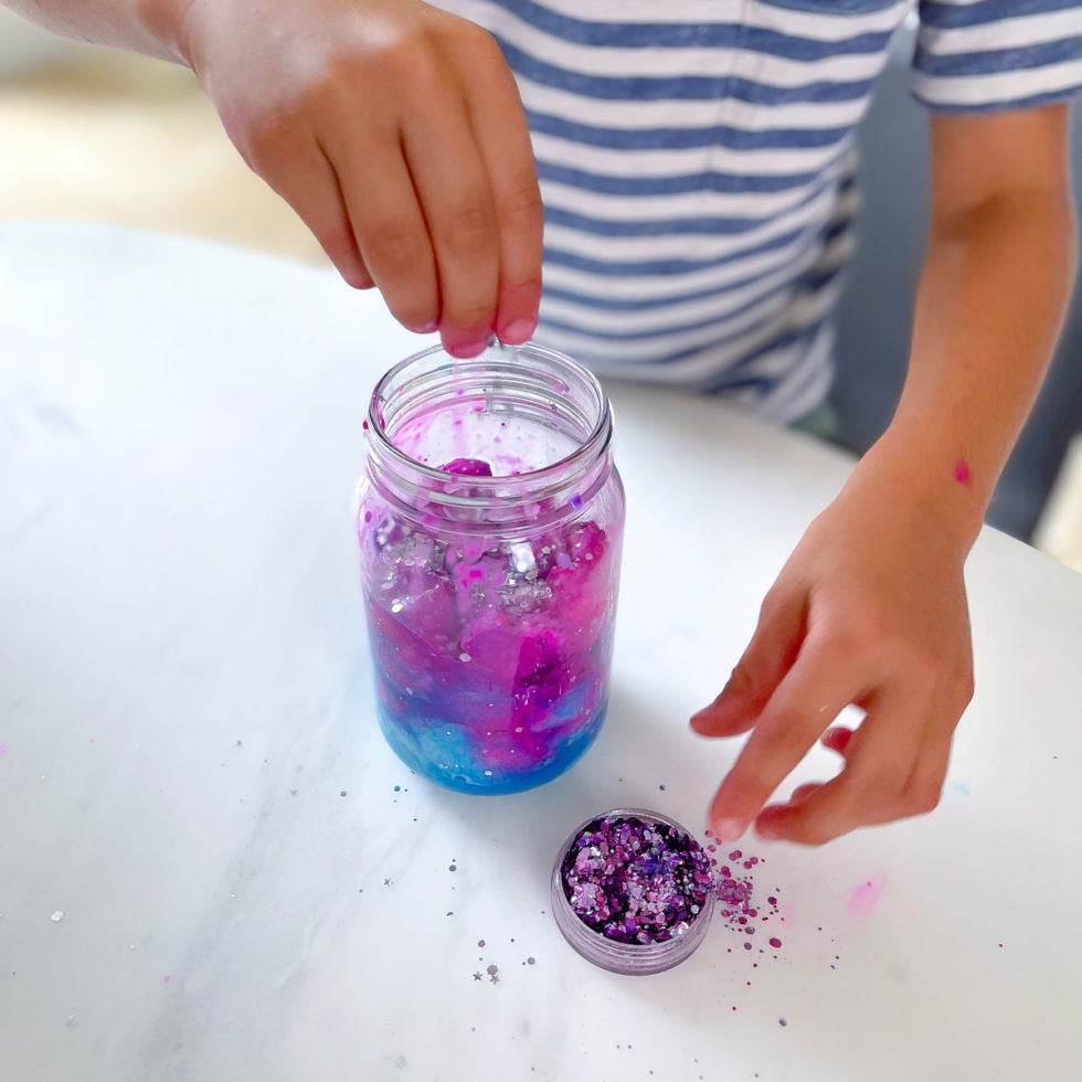 Galaxy in a Jar - Space Science Project for Kids - 7 Days of Play