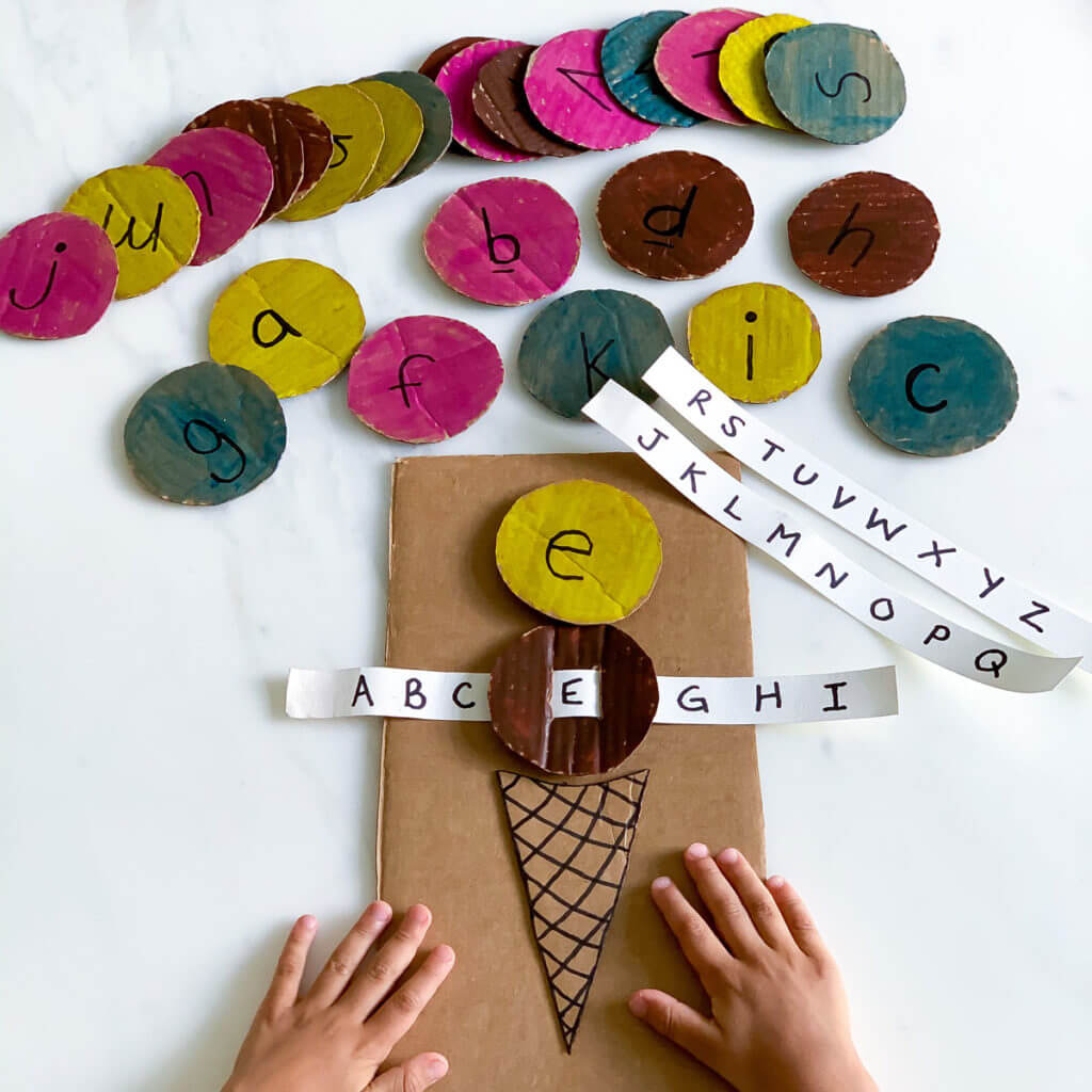 Alphabet Matching Game for the Ice Cream Fan - 7 Days of Play