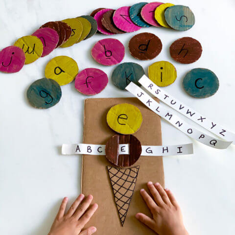 Alphabet Matching Game for the Ice Cream Fan - 7 Days of Play