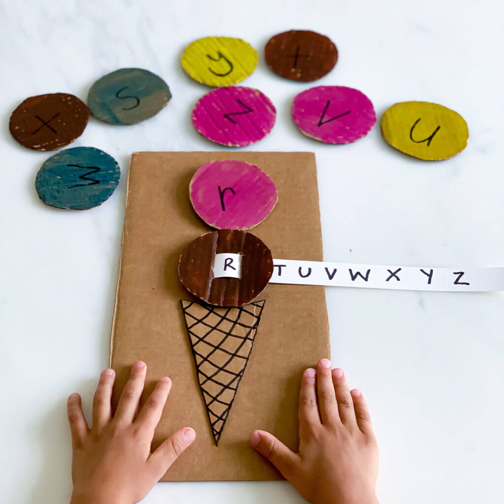 Alphabet Matching Game for the Ice Cream Fan - 7 Days of Play