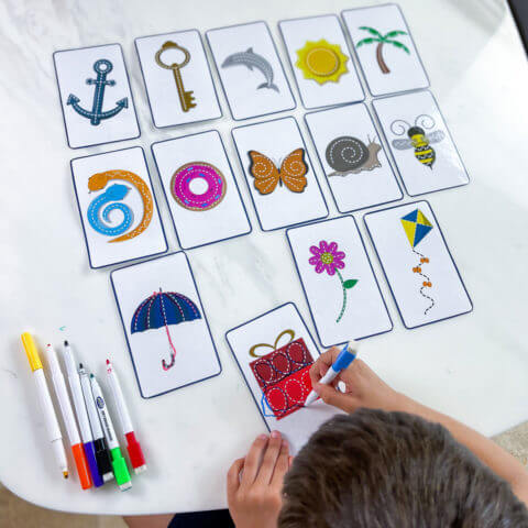 Tracing Activity - Printable Pre-Writing Cards - 7 Days of Play