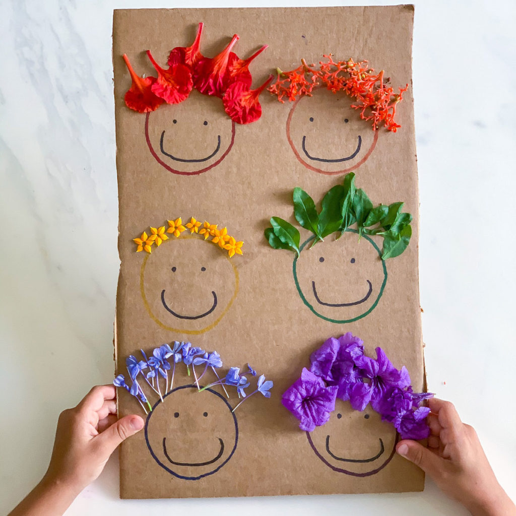 Nature Walk Scavenger Hunt - Color Matching Art - 7 Days of Play