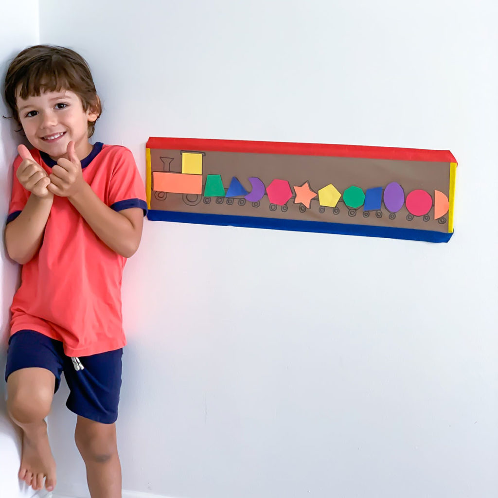 Shapes Activity for Kids - The Shape Train - 7 Days of Play