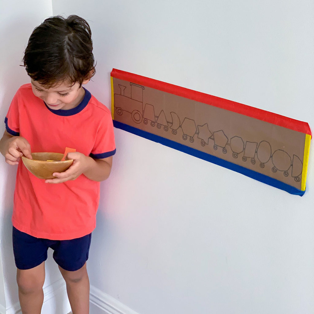 Shapes Activity for Kids - The Shape Train - 7 Days of Play