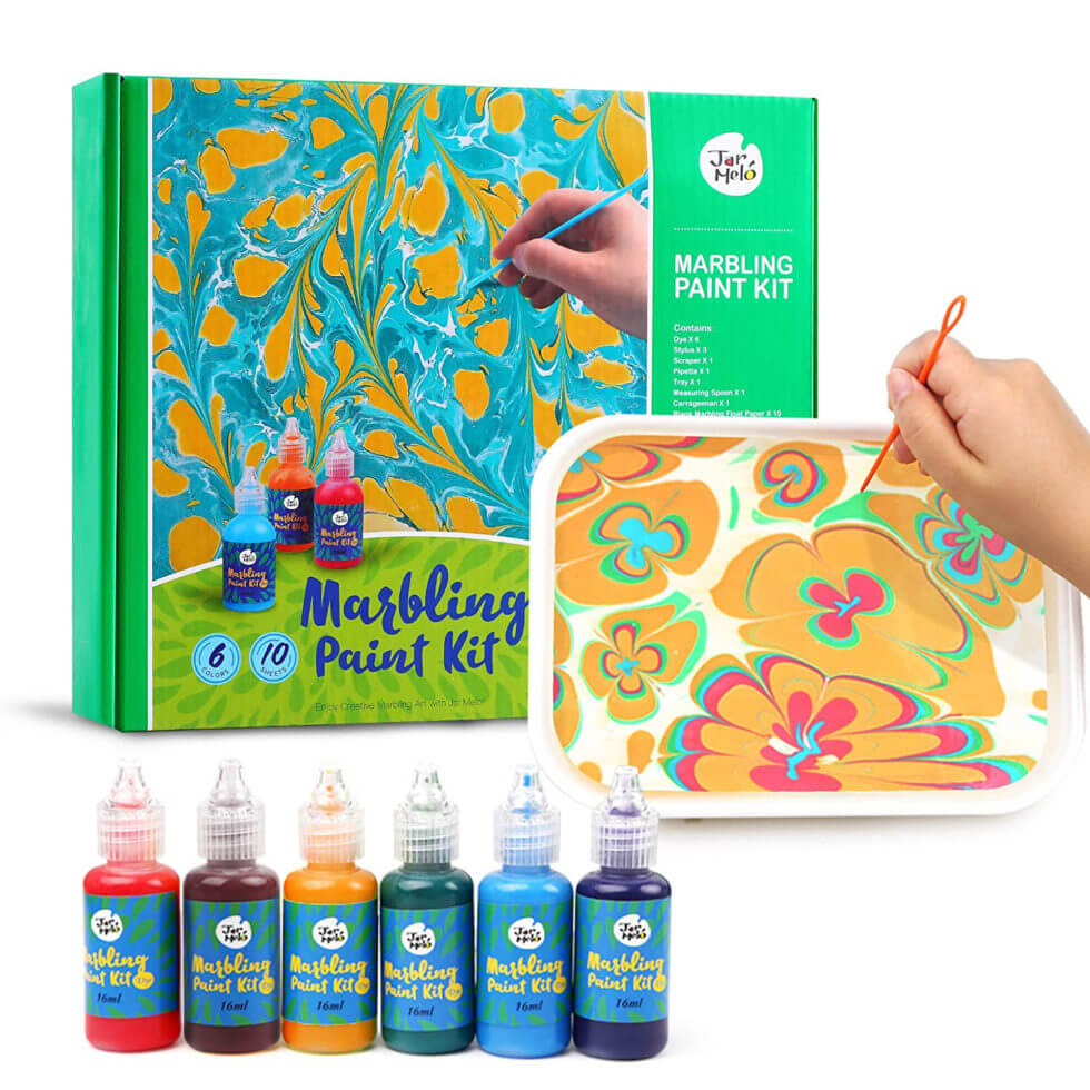 Stencil Art for Kids - Beautiful Process and Texture - 7 Days of Play