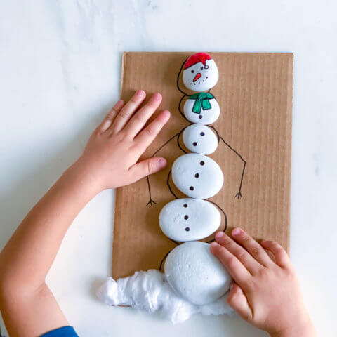 Fun Winter Activity - Make Your Own Snowman Puzzle - 7 Days of Play
