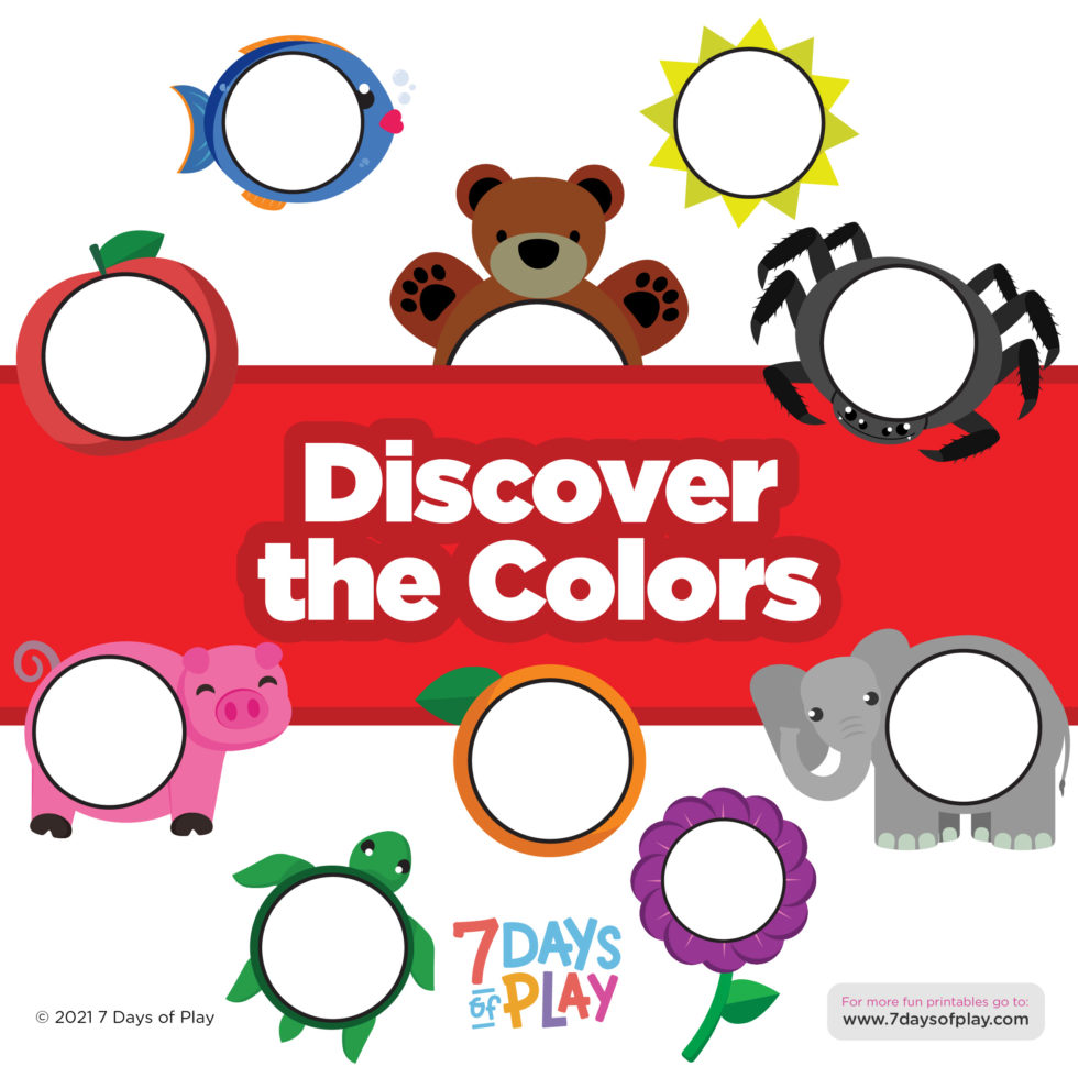 Color Matching Activity - Make Your Own Sorting Game - 7 Days of Play