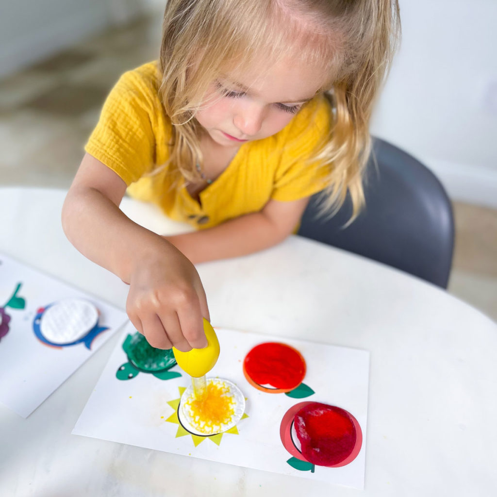 Teaching Colors to Toddlers - Make Cotton Vibrant - 7 Days of Play