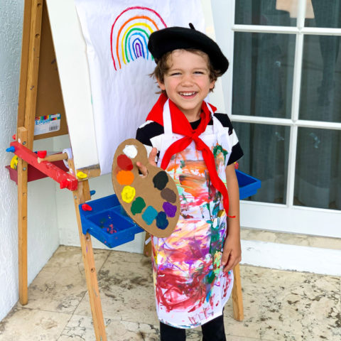 DIY Artist Costume - Easy and Budget-Friendly Dress Up - 7 Days of Play