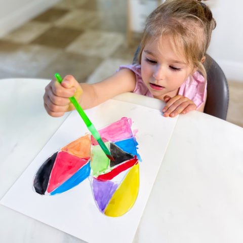 Easy Heart Craft - A Fun Technique with Geometric Shapes