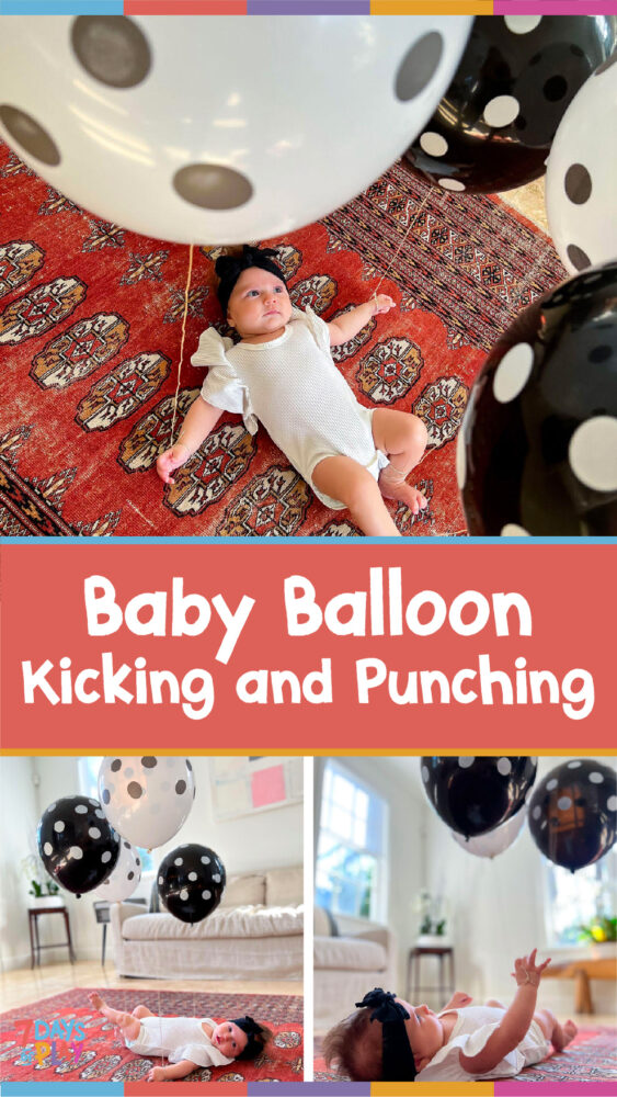 Baby Activity at 3 months - Fun with Balloons