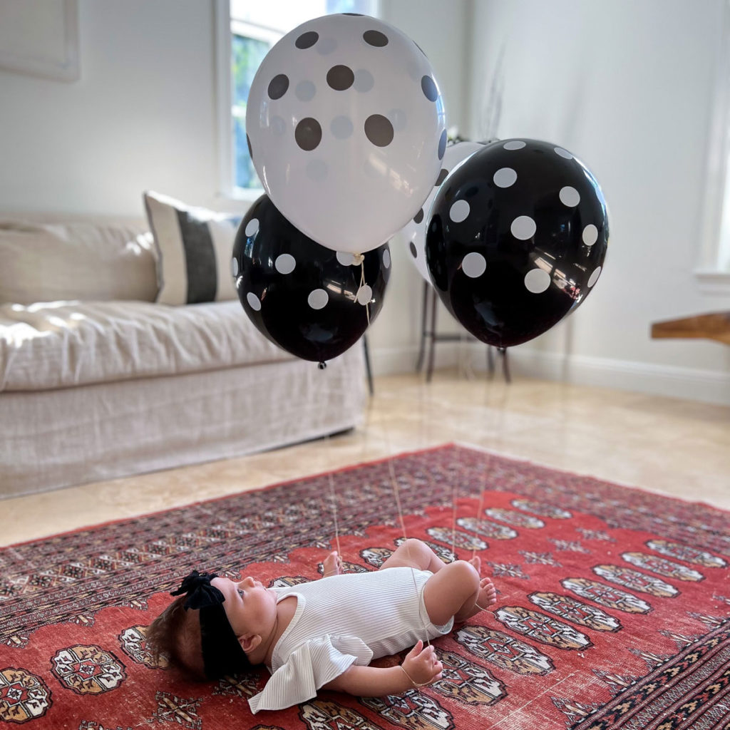 Baby Activity at 3 months - Fun with Balloons