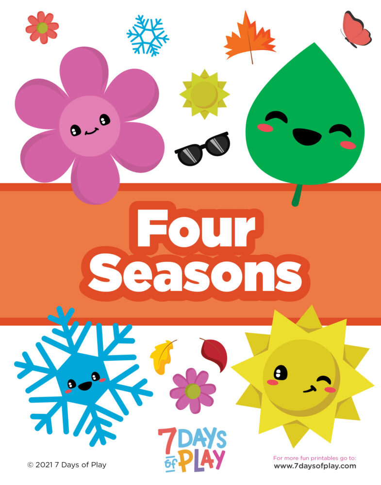 Four Seasons Activities Printable For Kids 7 Days Of Play
