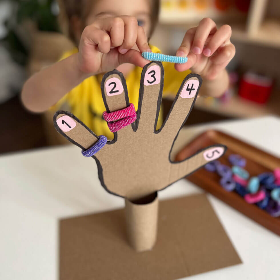 Counting to 5 - Hands-On Number Recognition Activity - 7 Days of Play