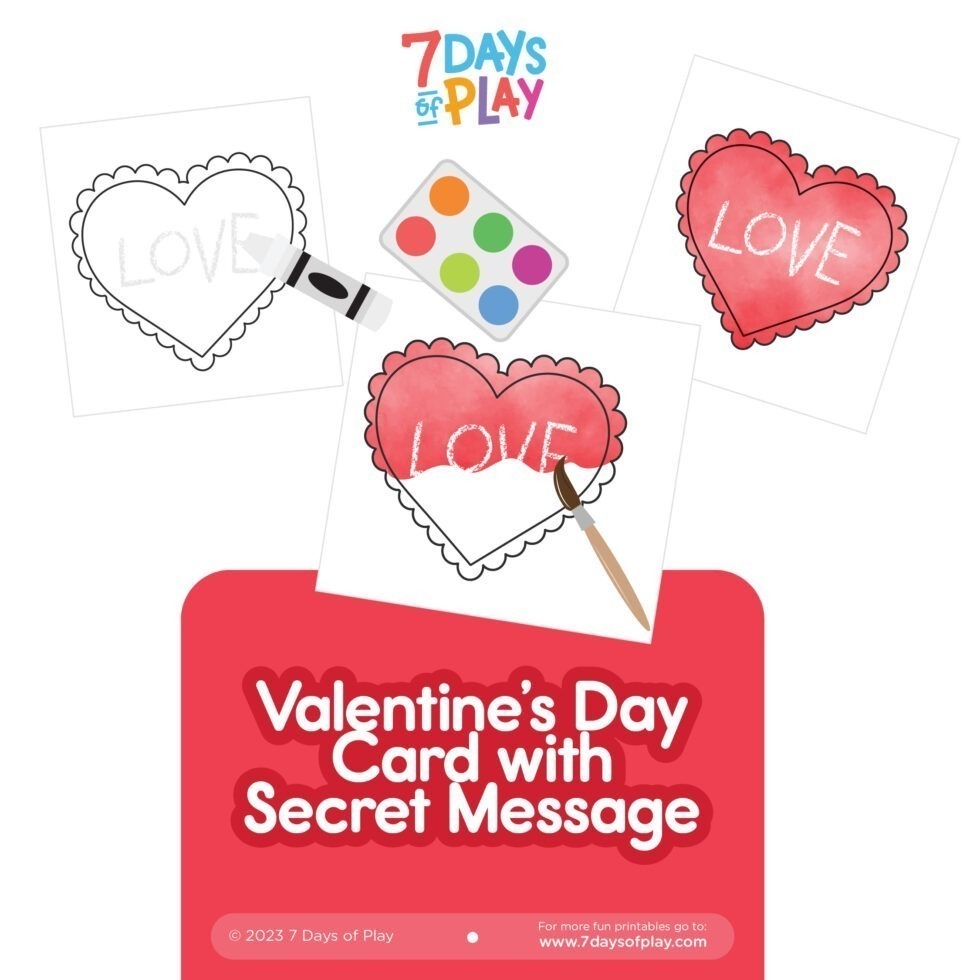 Make Your Own Valentine's Day Card with a Secret Love Message