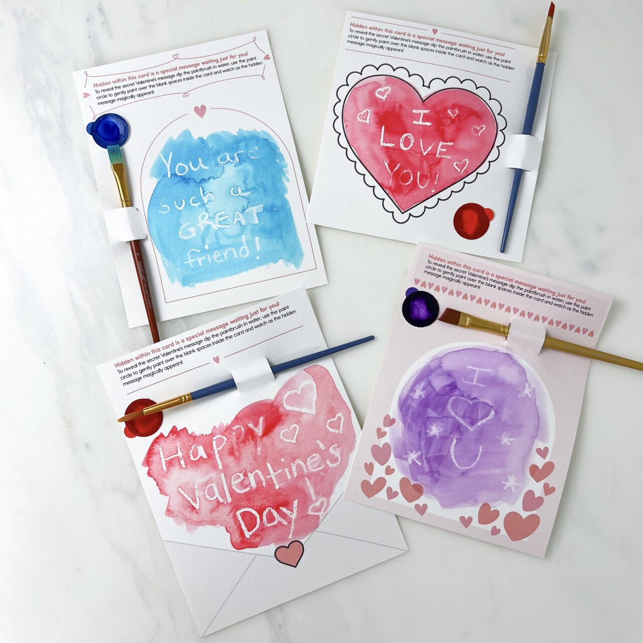 Make Your Own Valentine's Day Card with a Secret Love Message