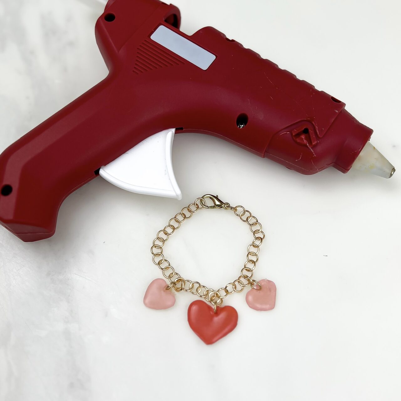 DIY Charm Bracelet with Free Printable and Hot Glue Hack