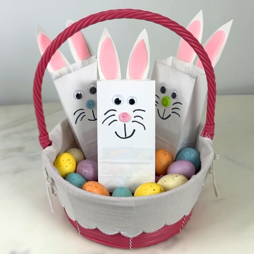 Easter Bunny Bags - How to Make Adorable DIY Gift Bags - 7 Days of Play