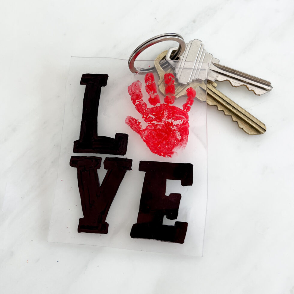 Handprint Craft for Valentine's Day