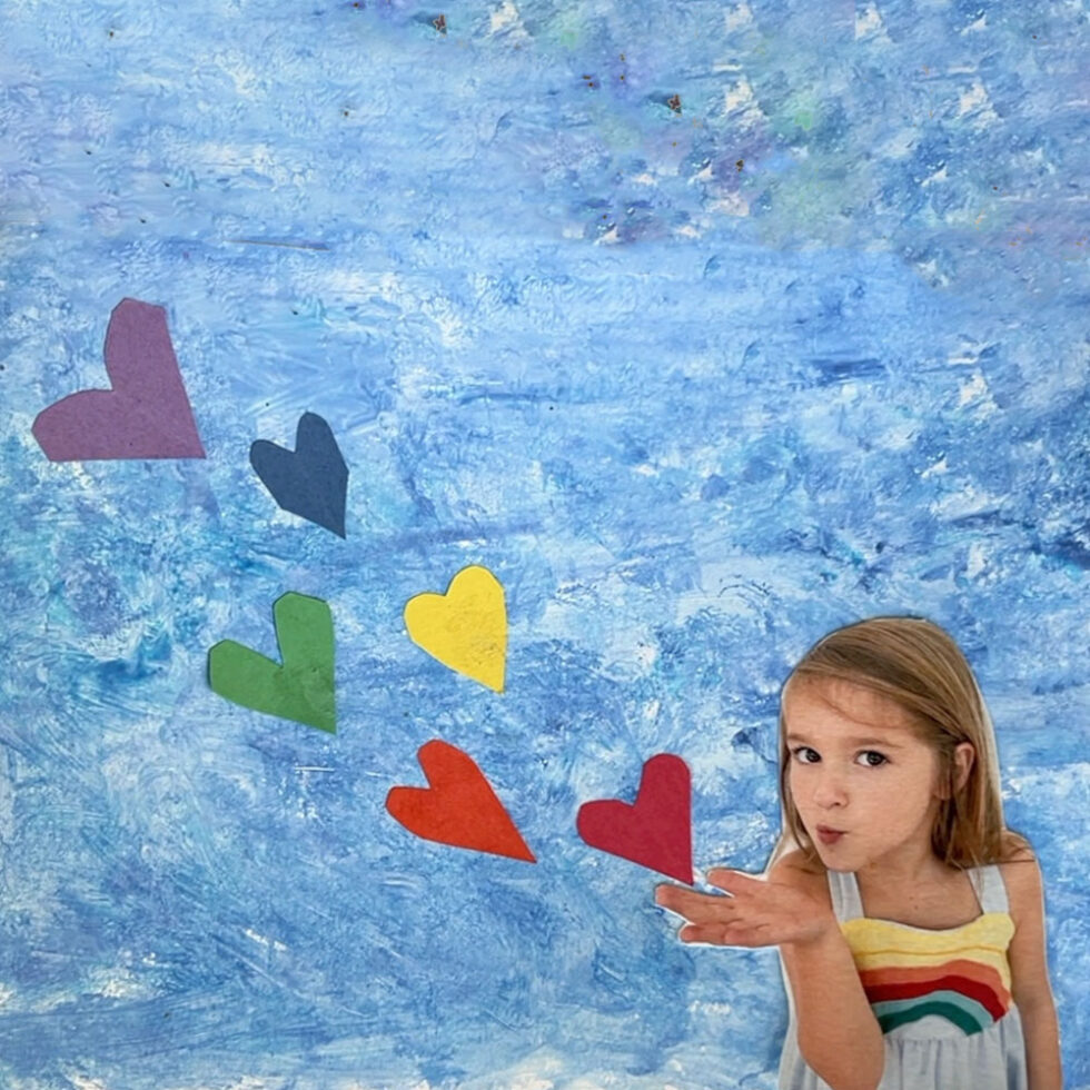 Kindergarten Valentine Craft - An Exciting Heart Kiss Keepsake