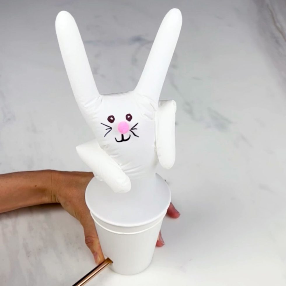 Easter Activity Idea - How to Turn a Glove into a Bunny - 7 Days of Play