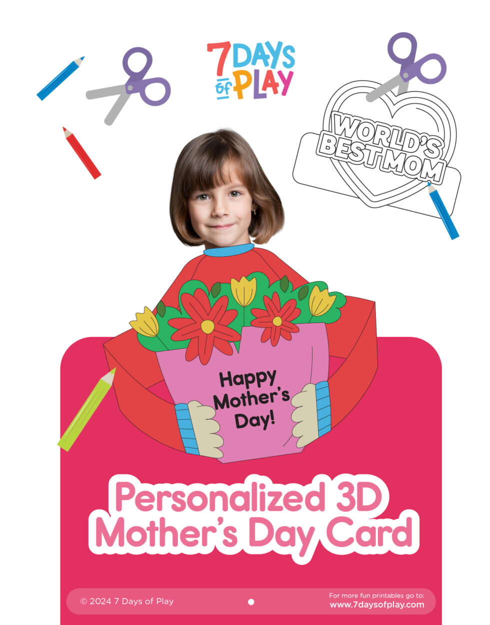 Printable Mother's Day Cards - A Beautiful and Free Template! - 7 Days ...