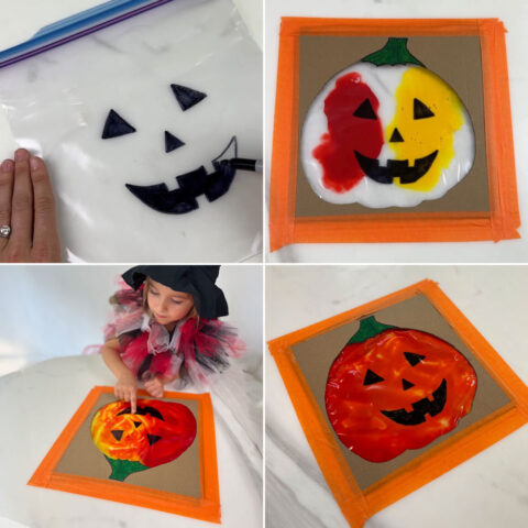 Hands-On Halloween Sensory Bag: Craft, Play, and Color-Mixing Fun
