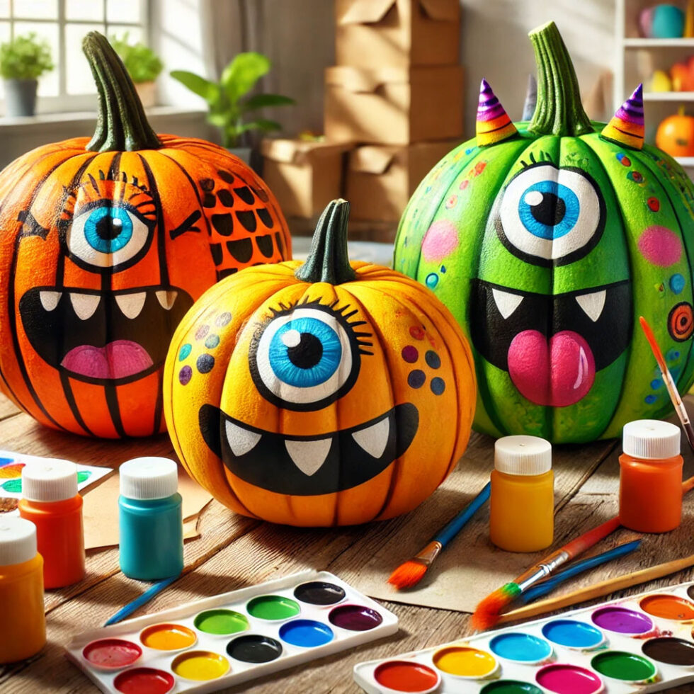44 Easy Pumpkin Decorating Ideas to Do with Your Kids - 7 Days of Play