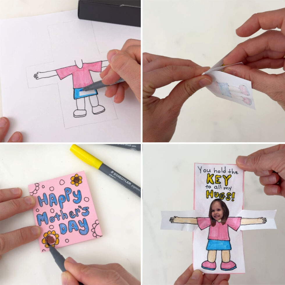 How to Make a Pop-Up Hug Card for Mother’s Day (With Free Printable ...